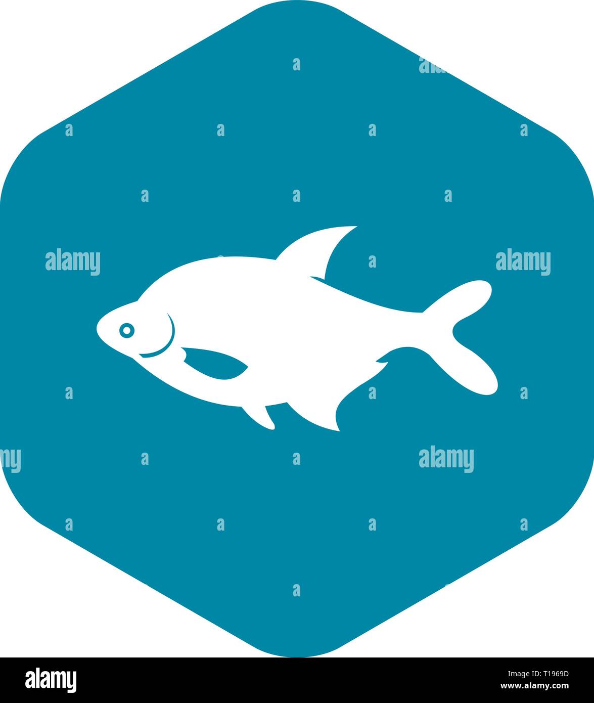 Fish icon, simple style Stock Vector Image & Art - Alamy