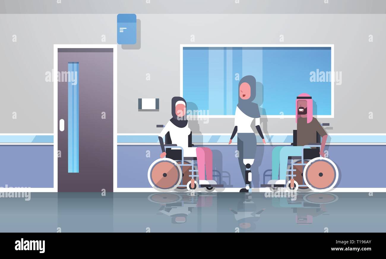 disabled arabic people injured in various cases arab patients sitting ...