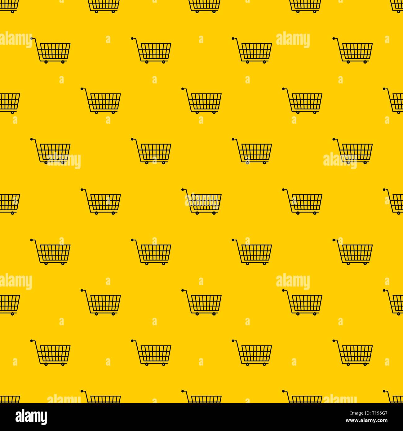 Large empty supermarket cart pattern vector Stock Vector Image & Art ...