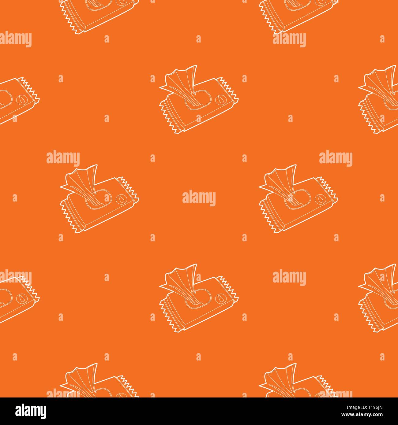 Wet wipe pack pattern vector orange Stock Vector Image & Art - Alamy