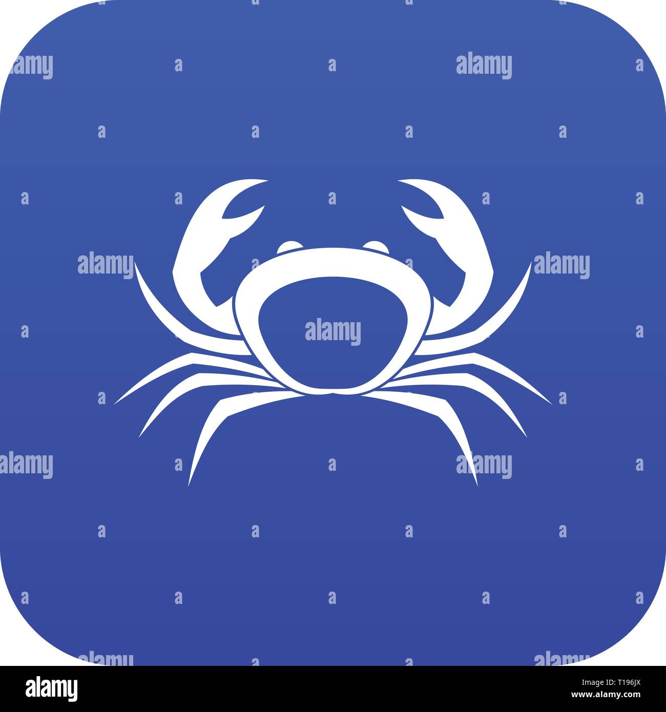 Crab icon digital blue Stock Vector Image & Art - Alamy