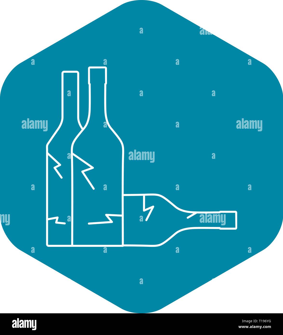 Bottles icon, outline style Stock Vector Image & Art - Alamy