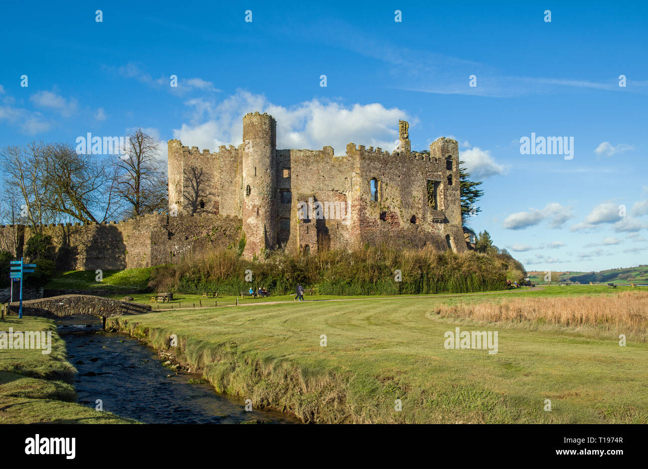 Laugharne castle hi-res stock photography and images - Alamy