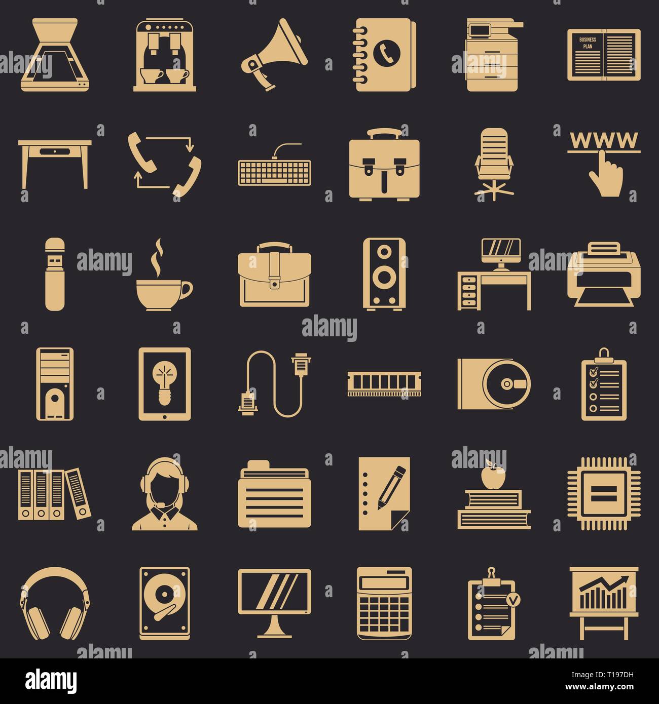 Work book icons set, simple style Stock Vector Image & Art - Alamy