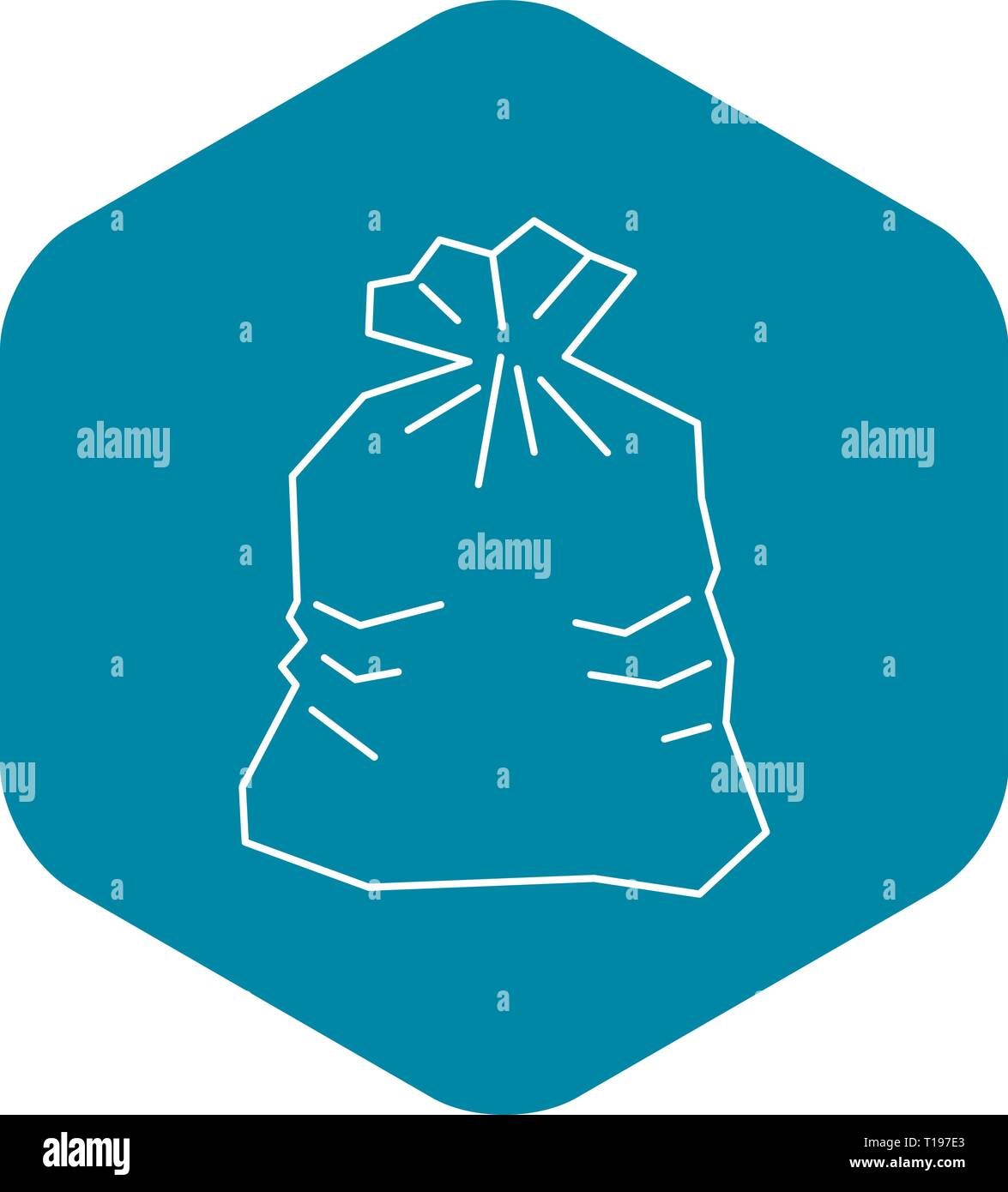 Garbage bag icon, outline style Stock Vector Image & Art - Alamy