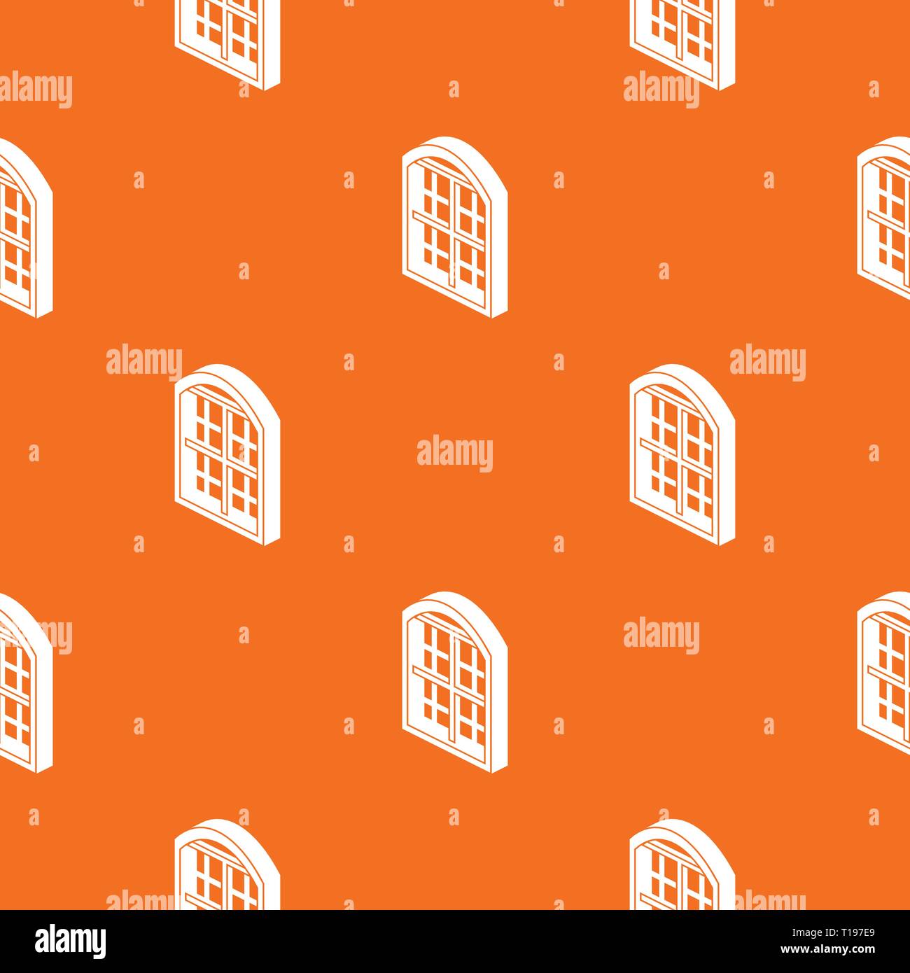 Restaurant window frame pattern vector orange Stock Vector Image & Art ...