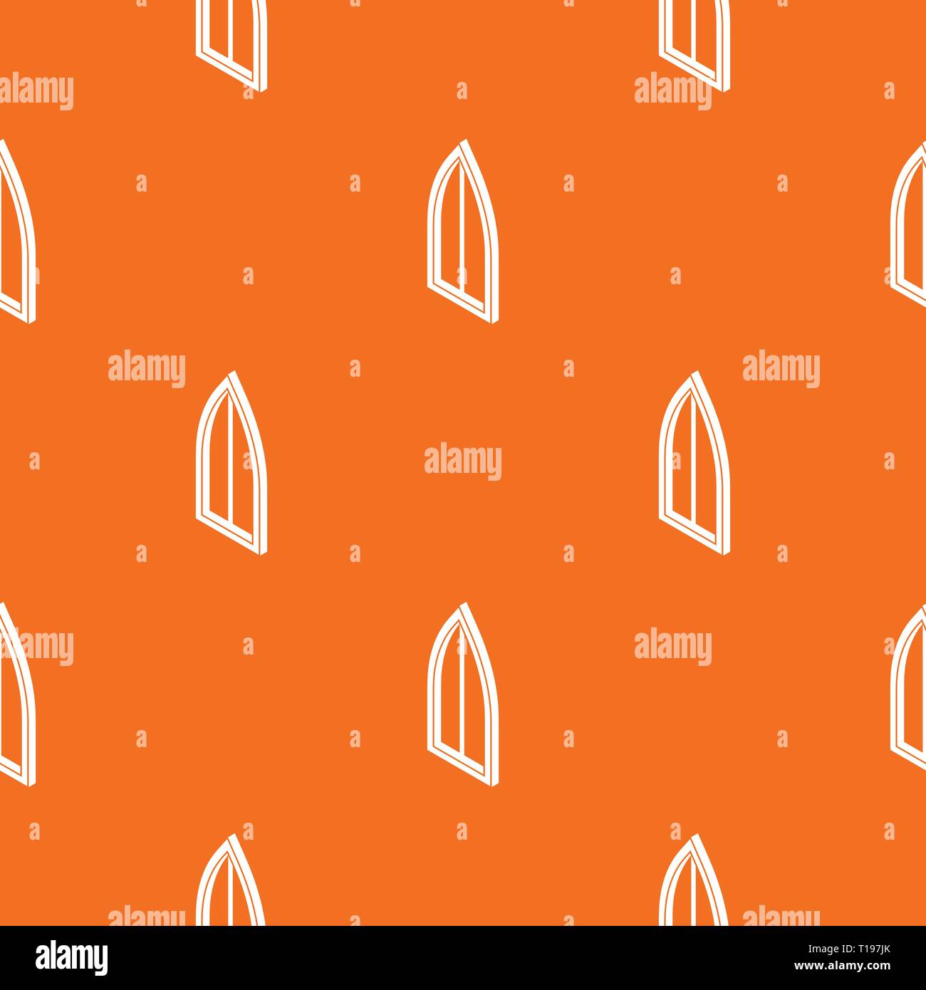 Sharp corner window frame pattern vector orange Stock Vector Image ...