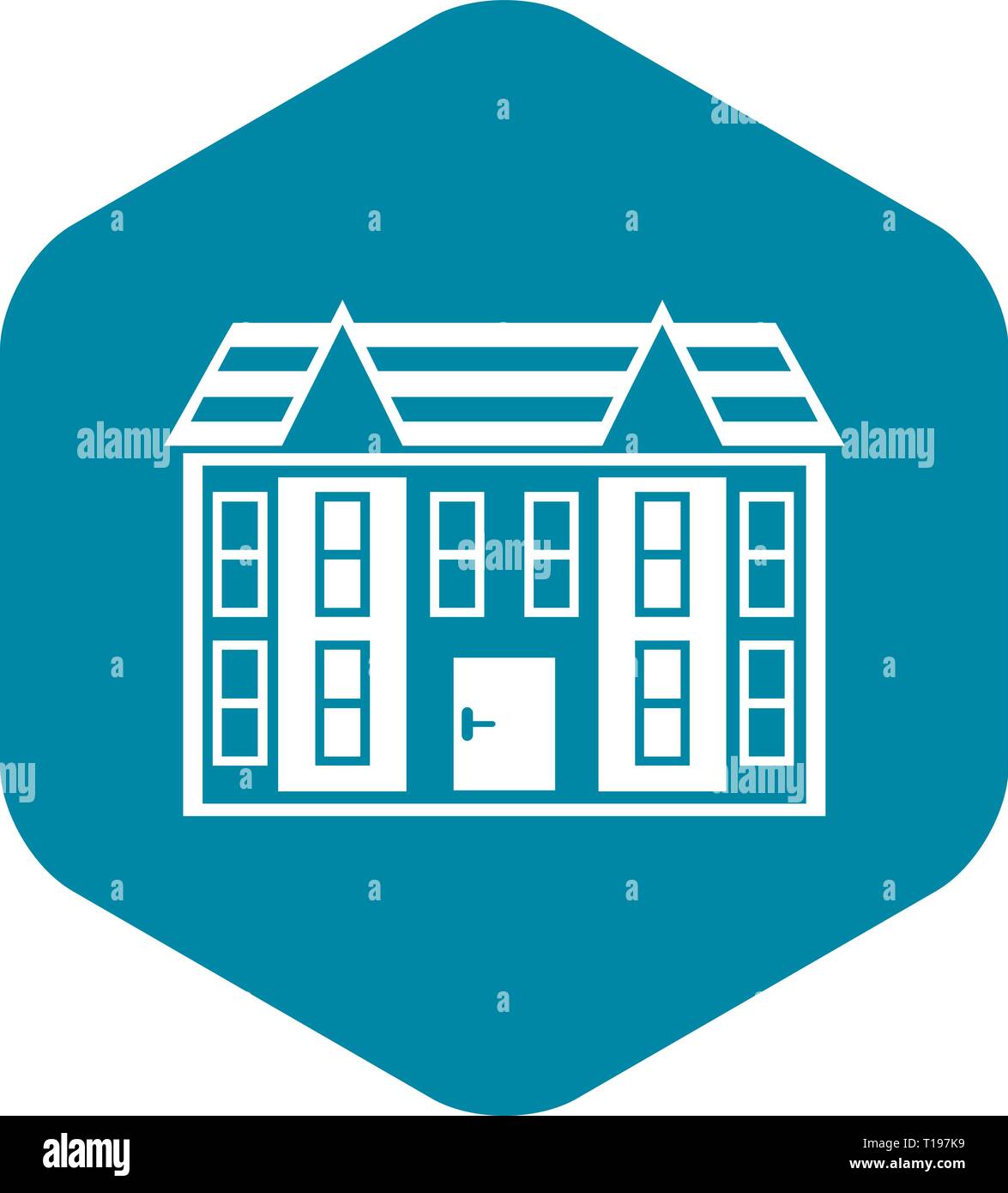 Large two-storey house icon, simple style Stock Vector Image & Art - Alamy