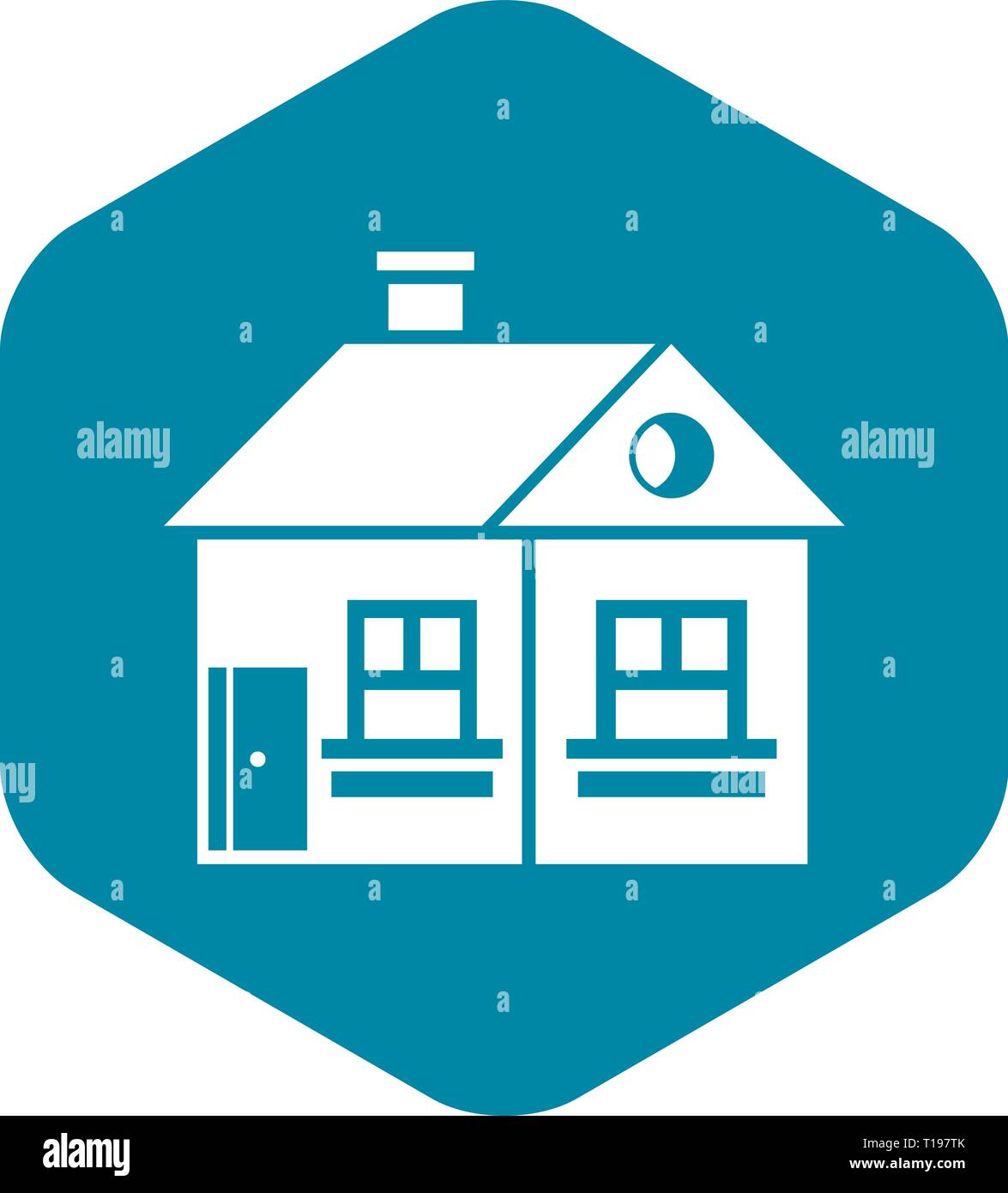Large single-storey house icon, simple style Stock Vector Image & Art ...