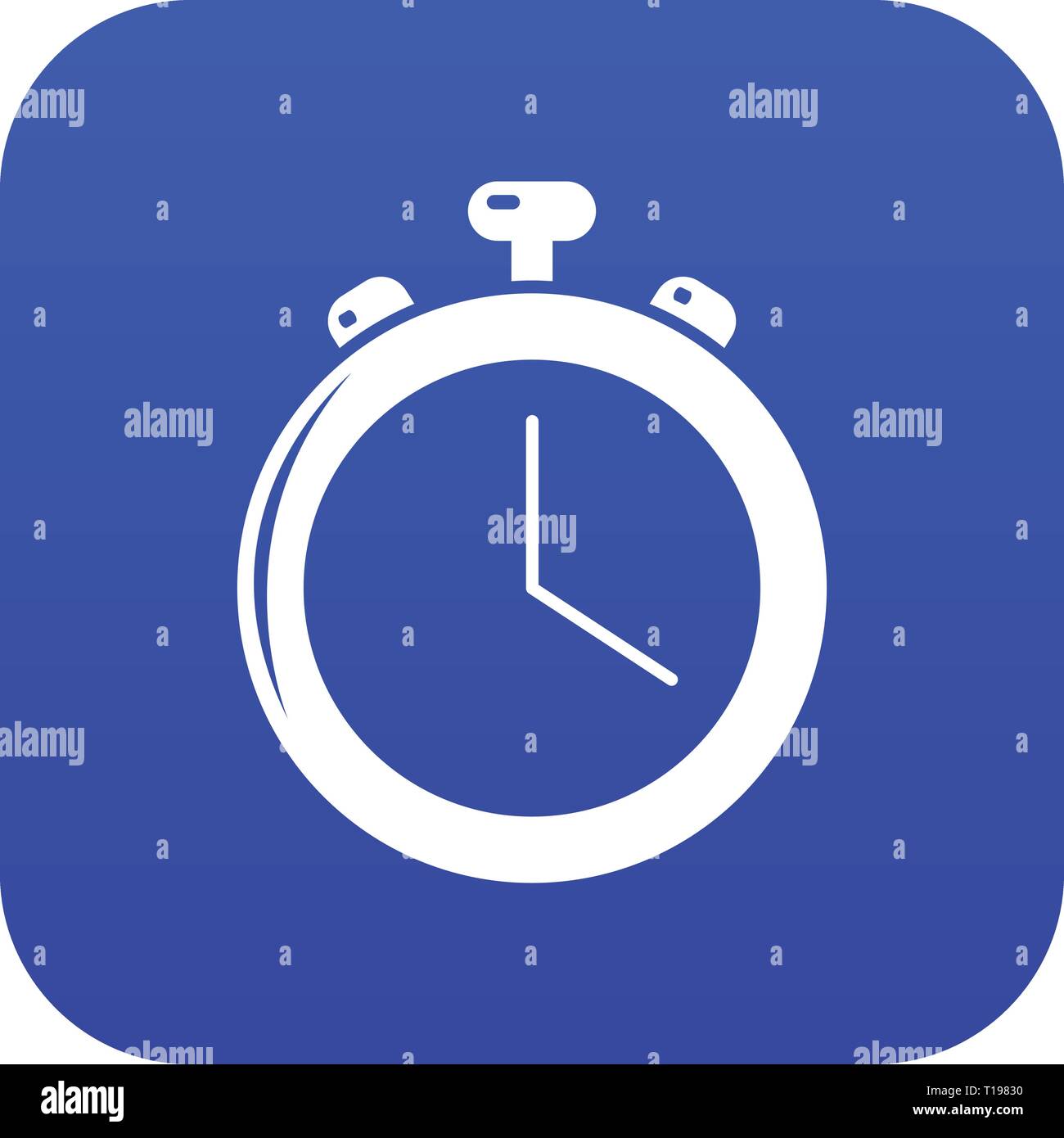 Stopwatch icon blue vector Stock Vector Image & Art - Alamy