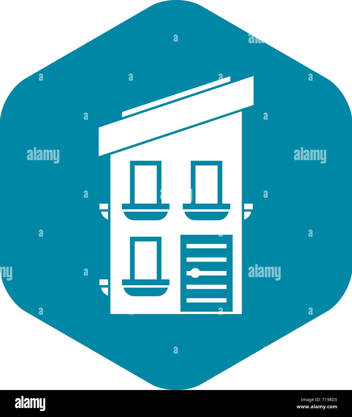 Two-storey house icon, simple style Stock Vector Image & Art - Alamy