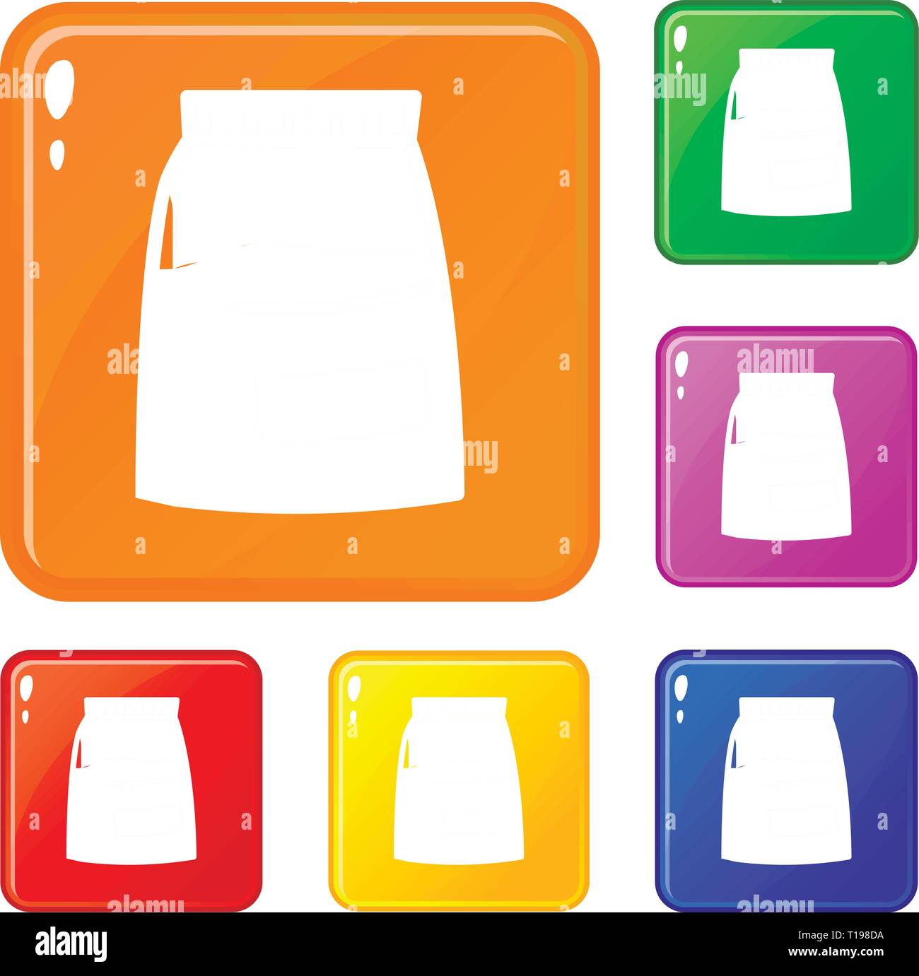 Hcl solution icons set vector color Stock Vector Image & Art - Alamy