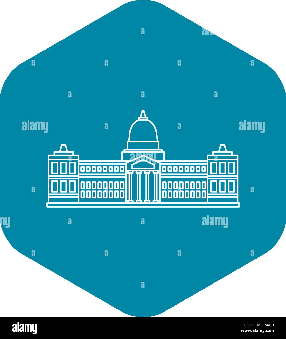 Palace of Congress, Buenos icon, outline style Stock Vector Image & Art ...