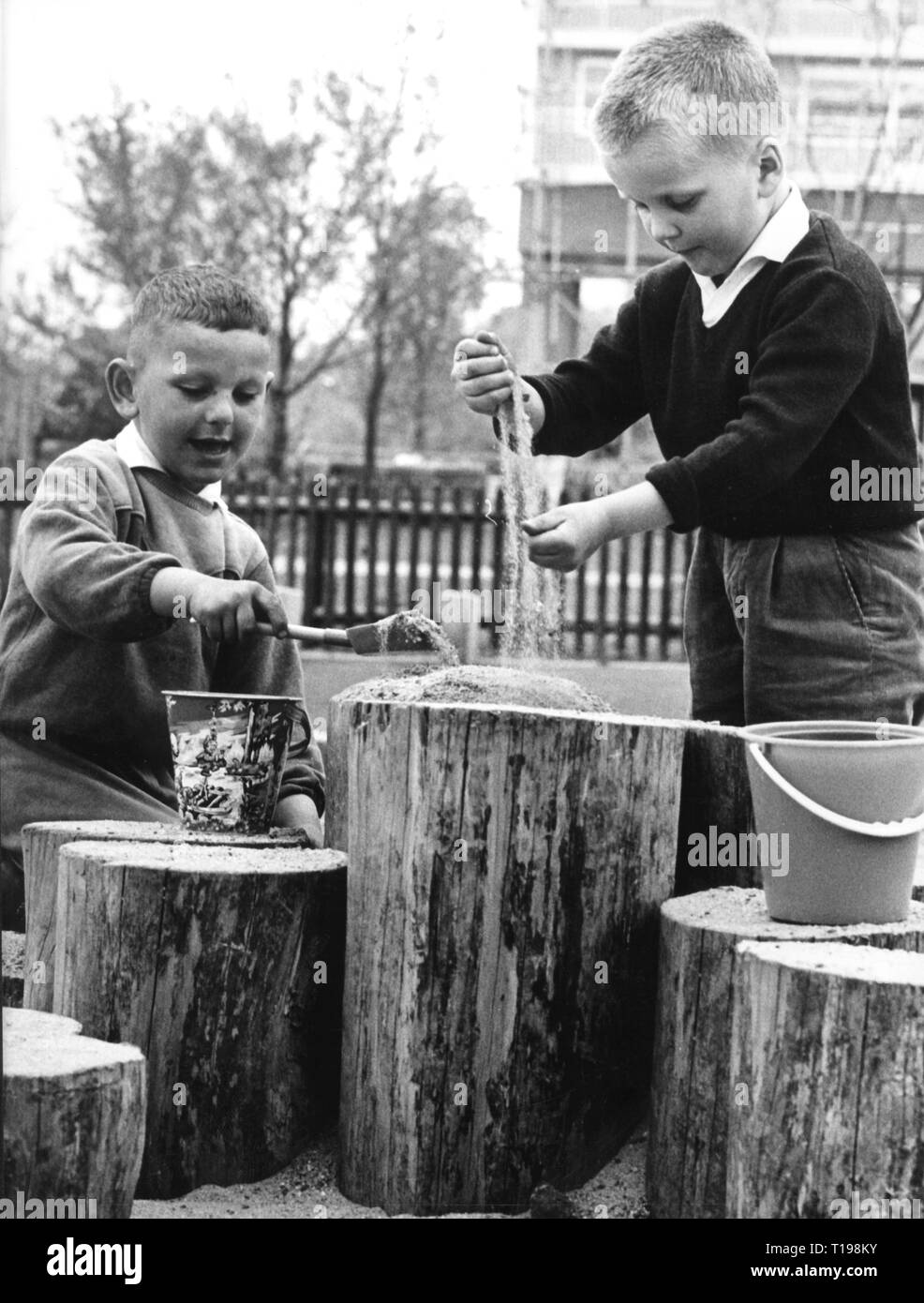 1950s playground hi-res stock photography and images - Alamy