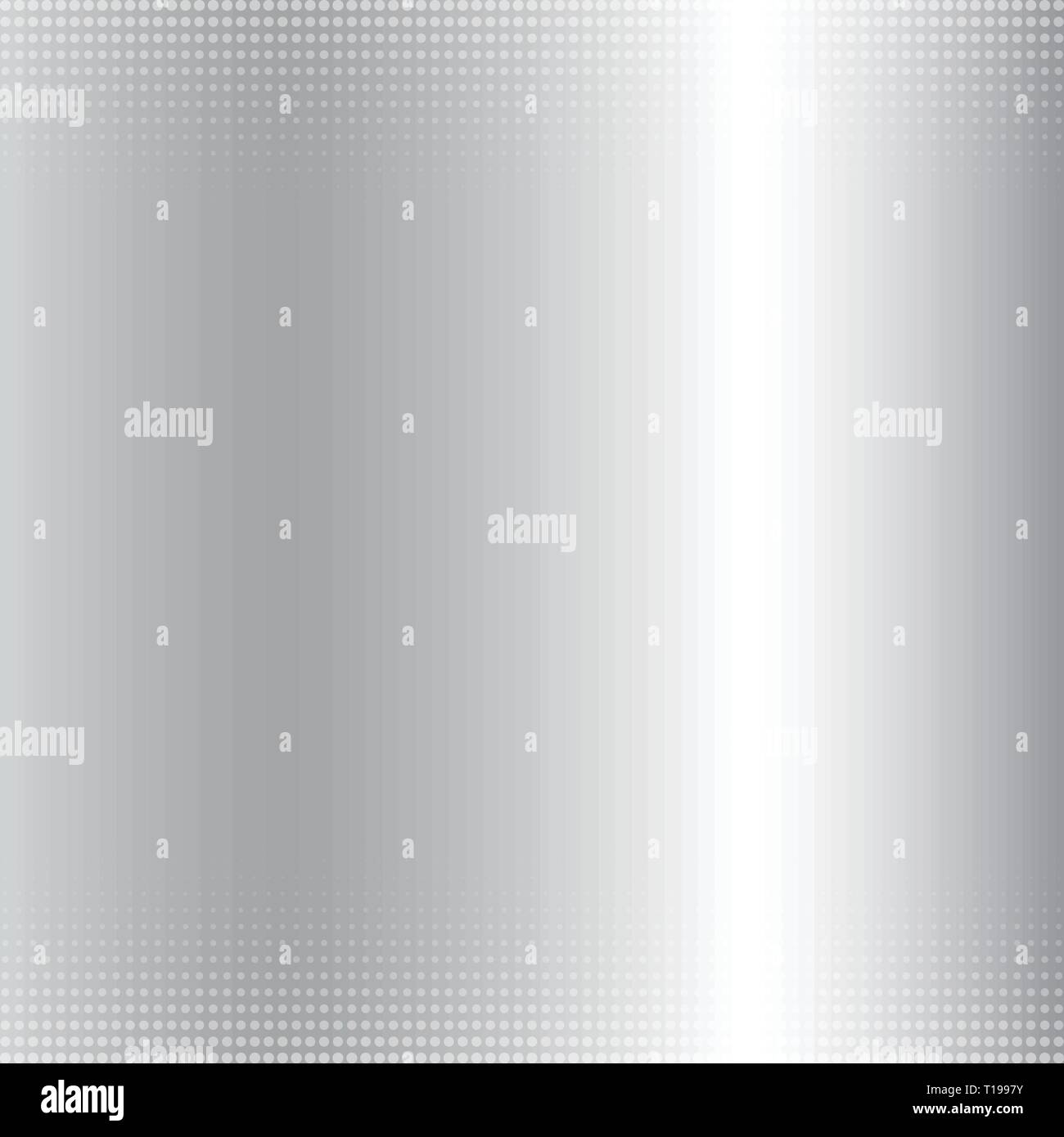 Abstract silver gradient metallic background and halftone texture ...