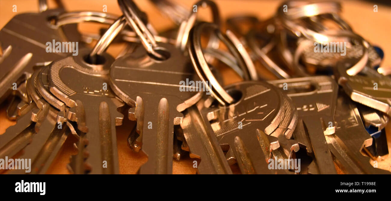 Different yail keys Stock Photo - Alamy