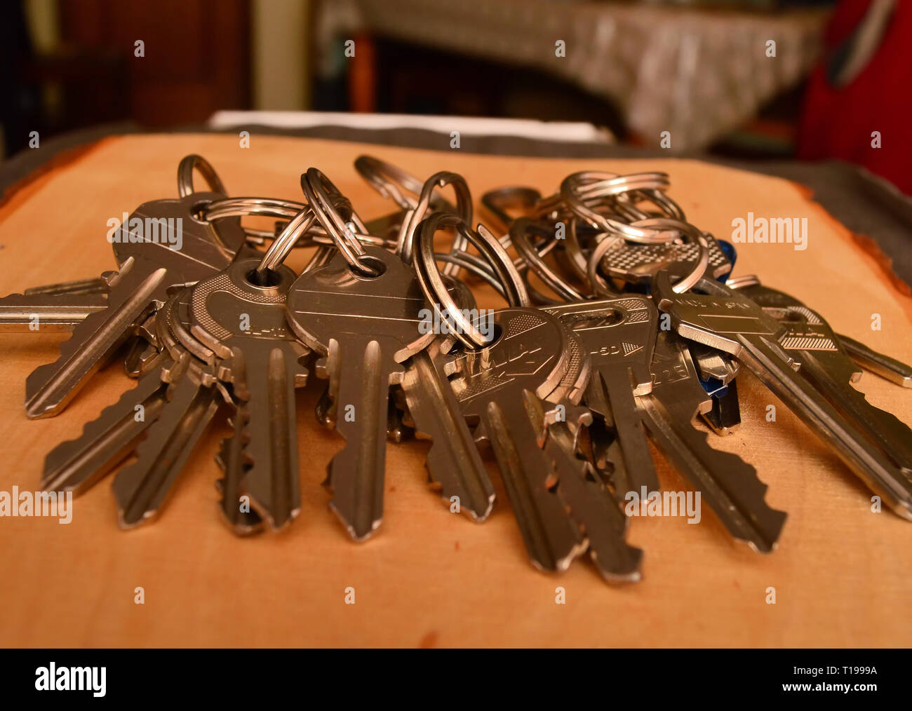 Different yail keys Stock Photo - Alamy