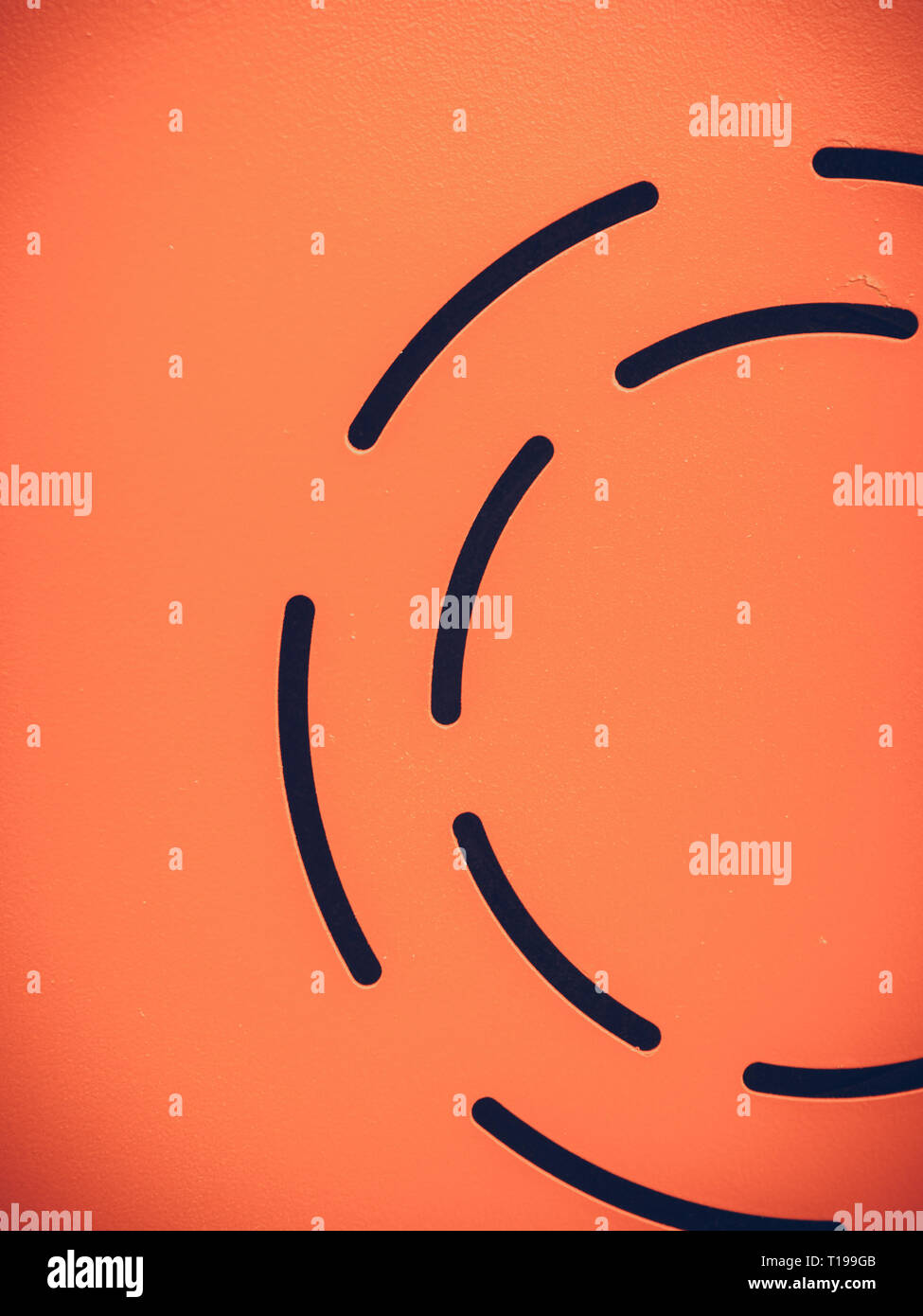 Shapes, patterns and textures concept. Simple round circle shape in red ...