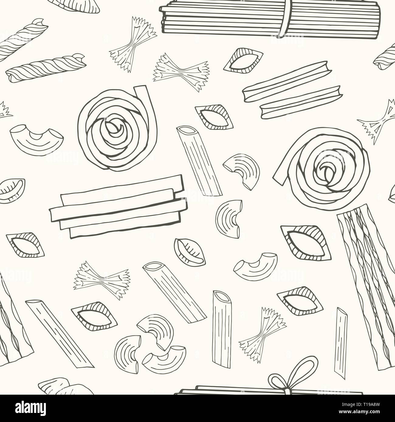 Italian cuisine pasta on Stock Vector Images - Alamy