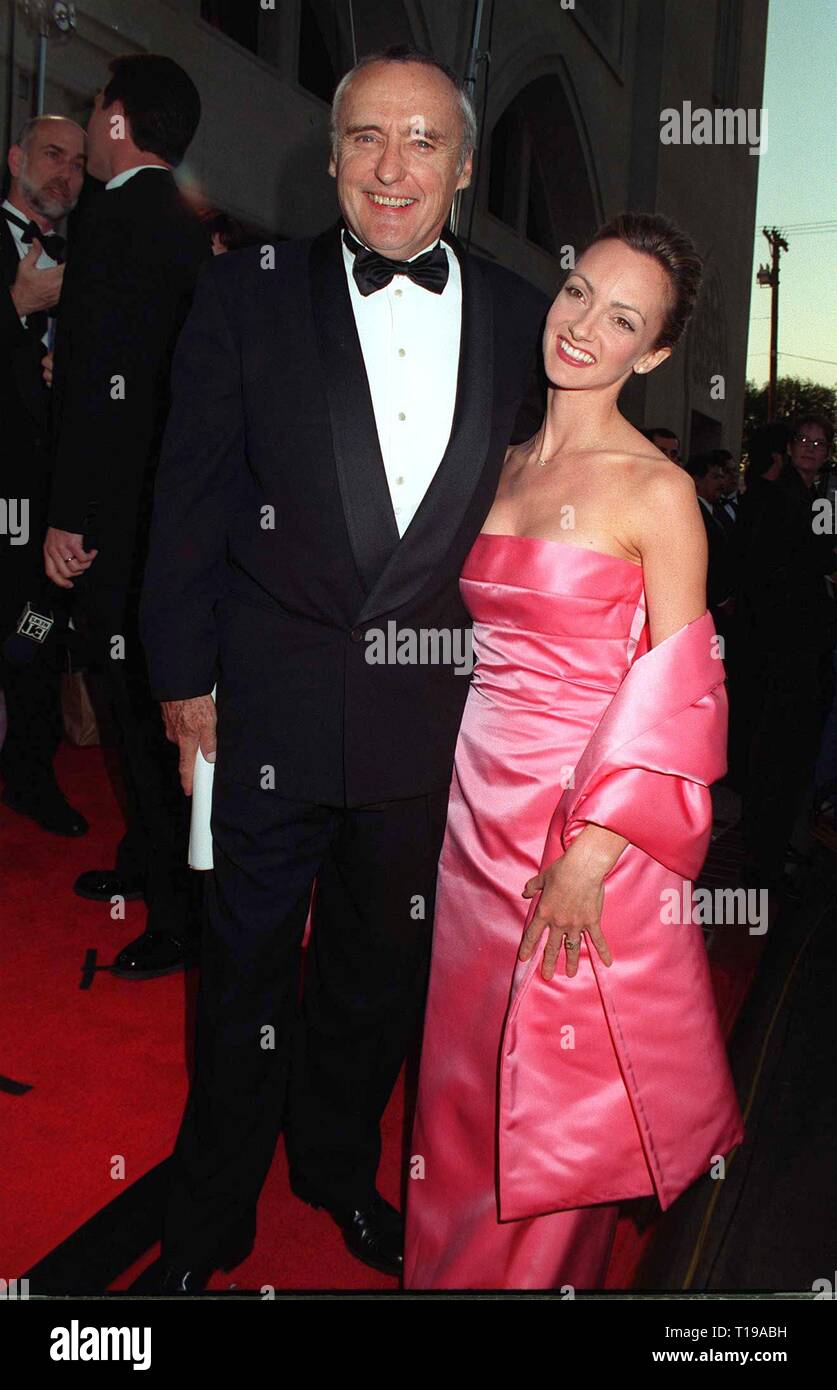LOS ANGELES, CA. February 23, 1997: Actor DENNIS HOPPER & wife VICTORIA ...