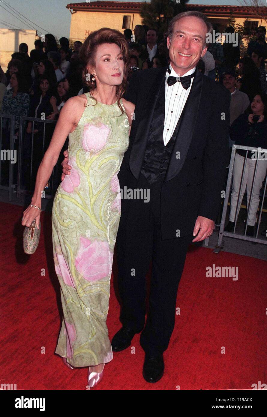 LOS ANGELES, CA. February 23, 1997: Actress JANE SEYMOUR & husband ...
