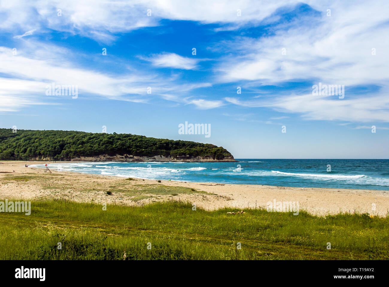 Istanbul, Turkey, 19 May 2017: Sea view of Cingoz Nature Park , Catalca ...