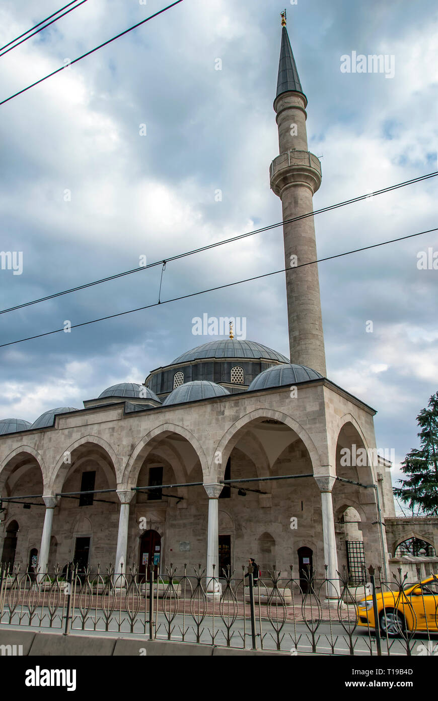 Istanbul, Turkey, 29 January 2019: Molla Celebi Mosque, 1586 Architect ...