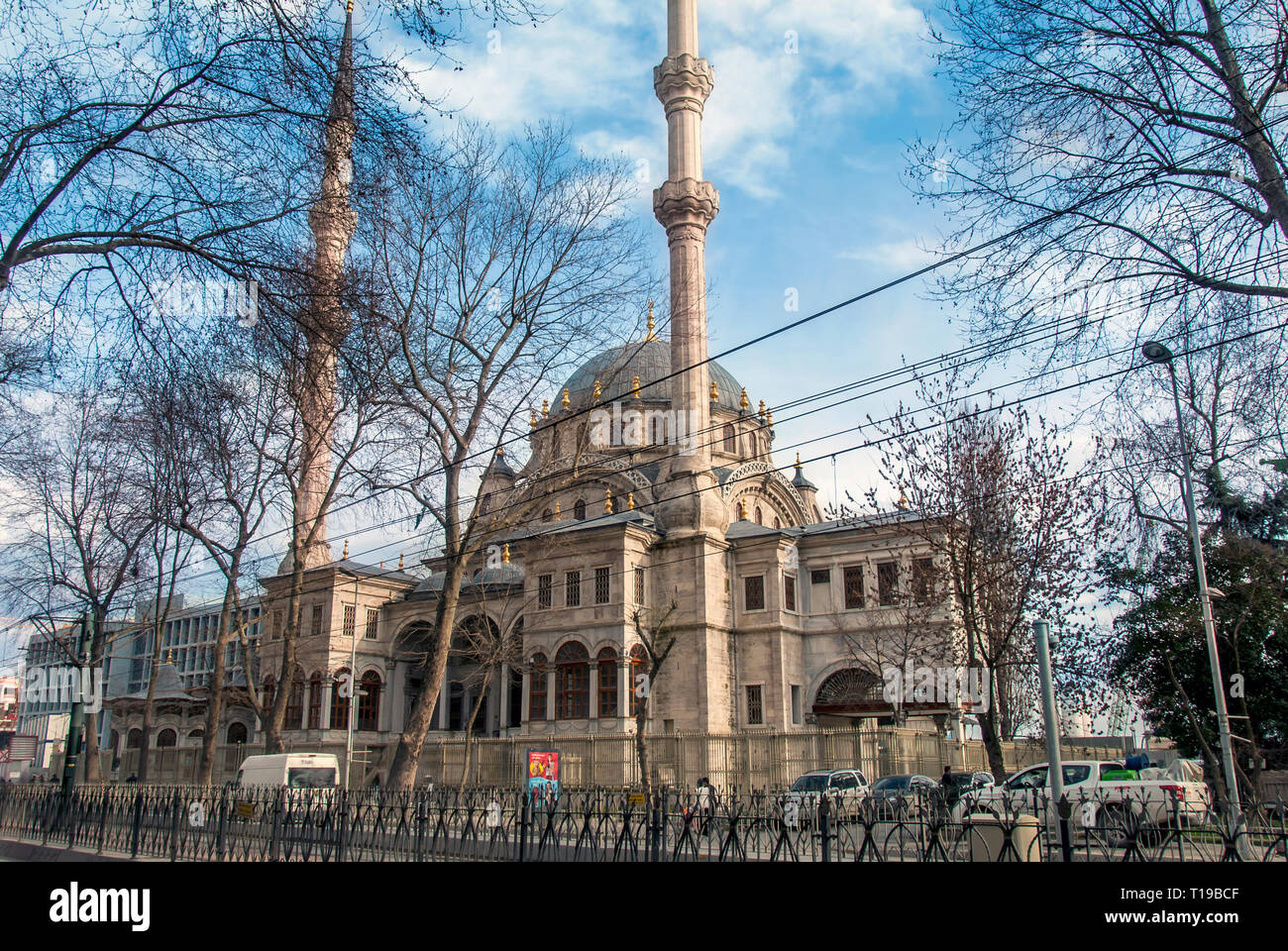 Istanbul, Turkey, 29 January 2019: Nusretiye Mosque, Sultan II Mahmut ...