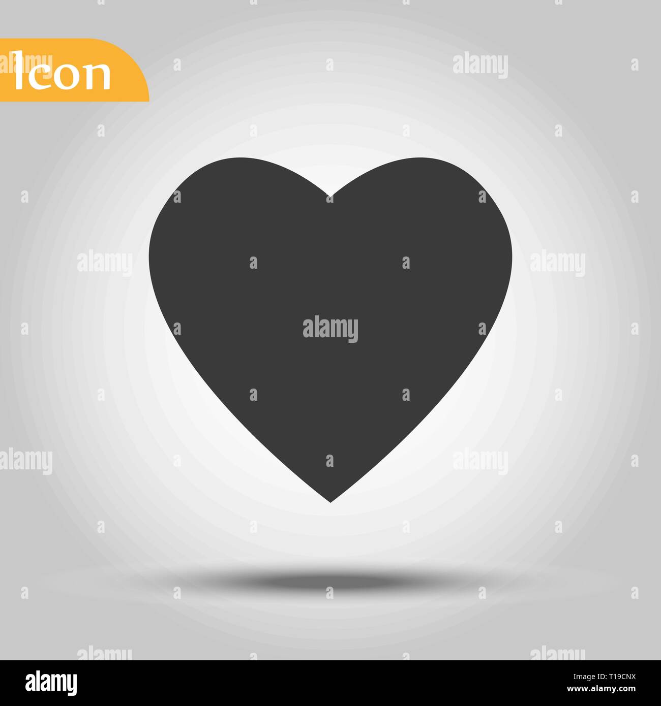 Heart Icon Vector. Perfect Love symbol. Valentine s Day sign, emblem ...