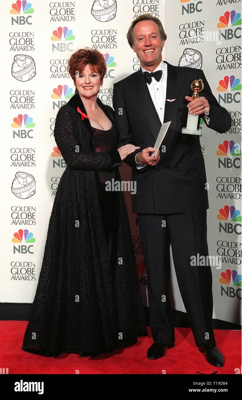 LOS ANGELES, CA - January 18, 1998: Actor PETER FONDA & actress BRENDA ...