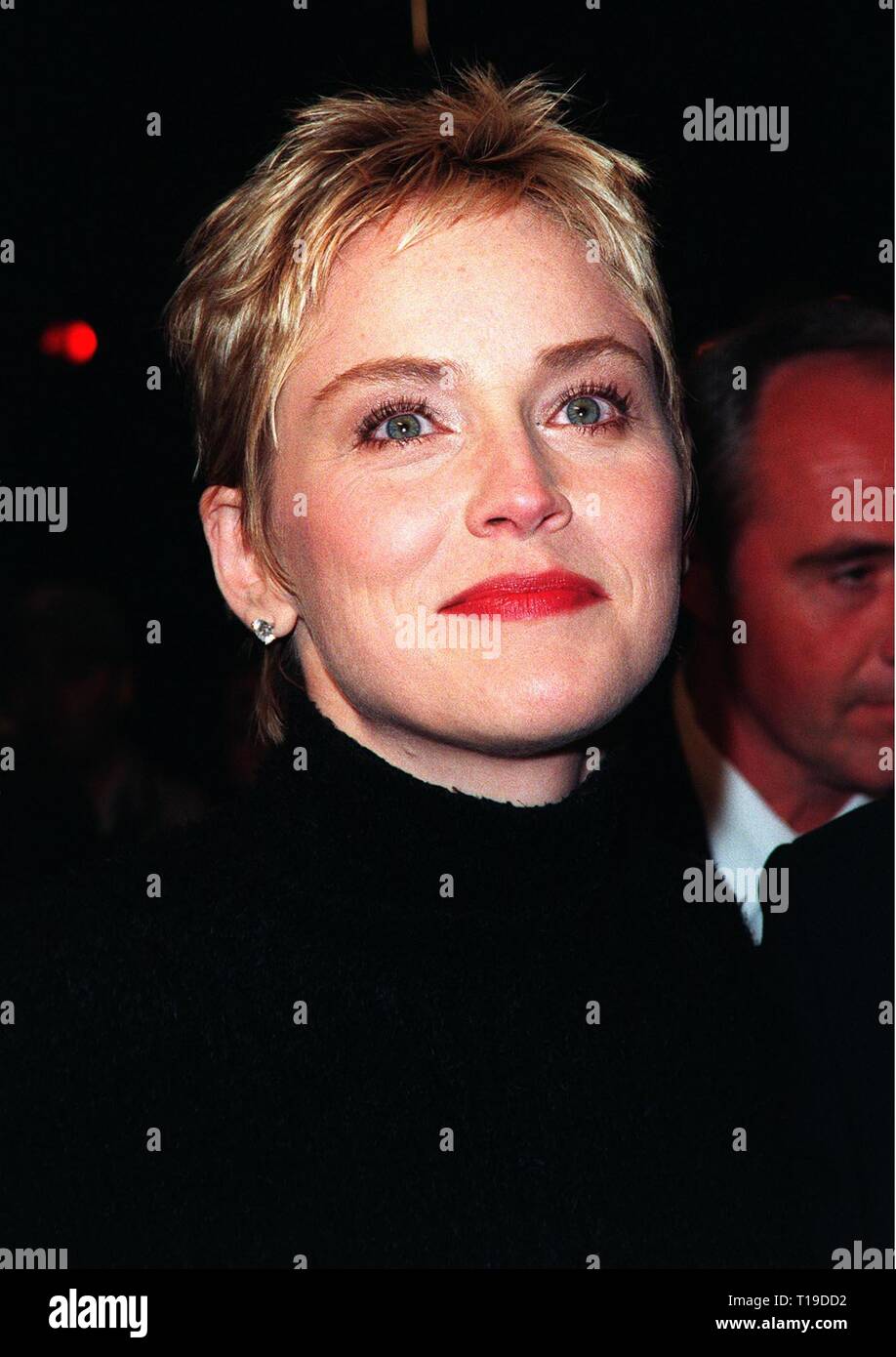 LOS ANGELES, CA - February 11, 1998: Actress SHARON STONE at premiere ...