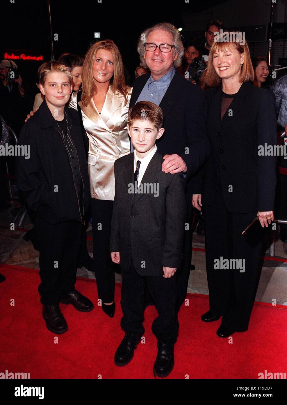 LOS ANGELES, CA - February 11, 1998: Director BARRY LEVINSON & family ...