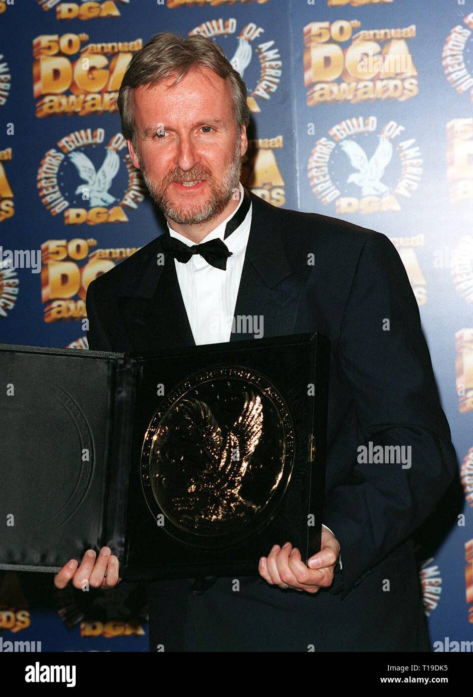 LOS ANGELES, CA - March 7, 1998: Director JAMES CAMERON at the ...