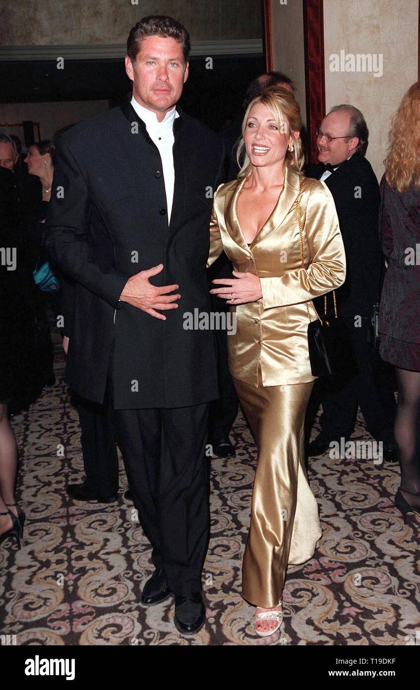 LOS ANGELES, CA - March 7, 1998: "Baywatch" star DAVID HASSELHOFF ...