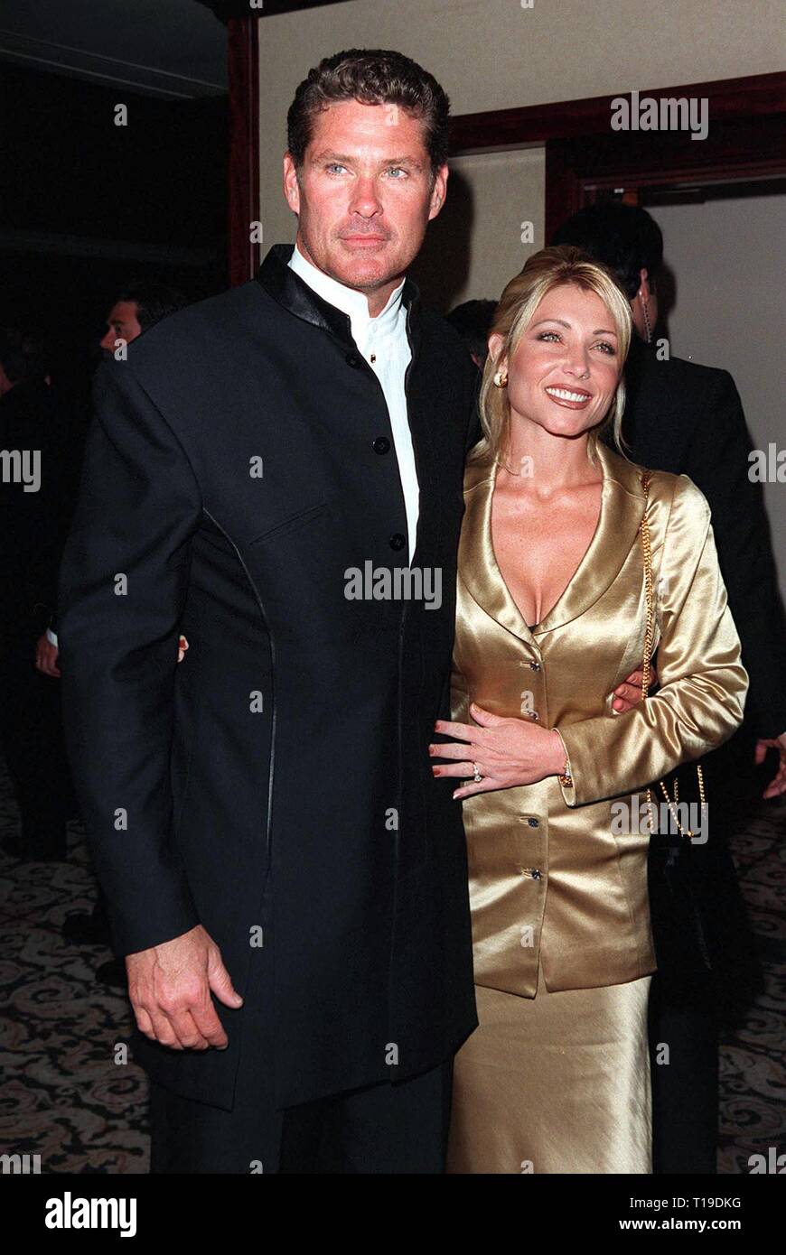 LOS ANGELES, CA - March 7, 1998: "Baywatch" star DAVID HASSELHOFF ...