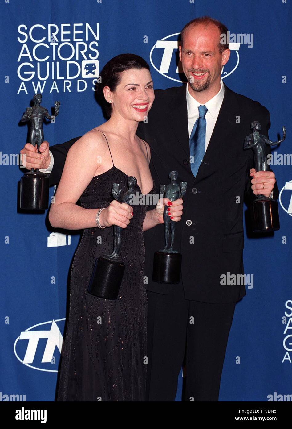 LOS ANGELES, CA - March 8, 1998: "ER" stars JULIANNA MARGOLIS & ANTHONY ...