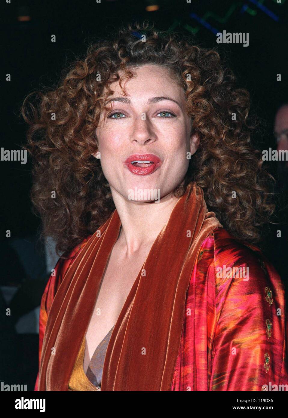 LOS ANGELES, CA - March 12, 1998: Actress ALEX KINGSTON at the world ...
