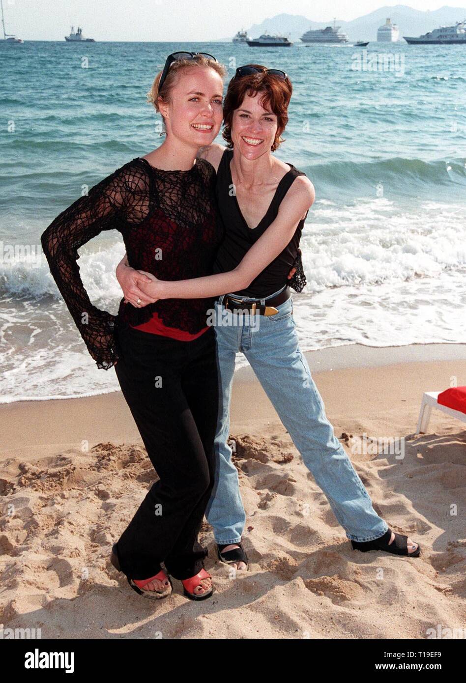 CANNES, FRANCE - May 20, 1998: Actresses ALLY SHEEDY (right) & RADHA ...