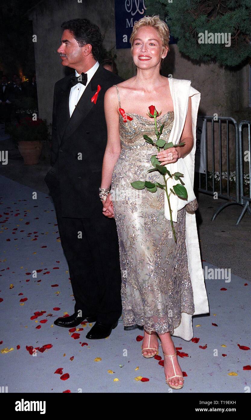 CANNES, FRANCE - May 22, 1998: Actress SHARON STONE & husband PHIL ...