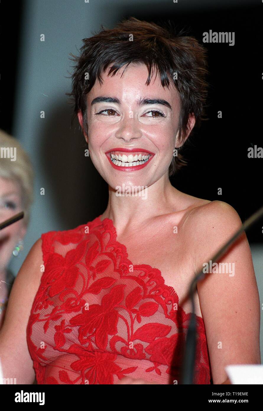 CANNES, FRANCE - May 24, 1998: French actress ELODIE BOUCHEZ, co-winner ...