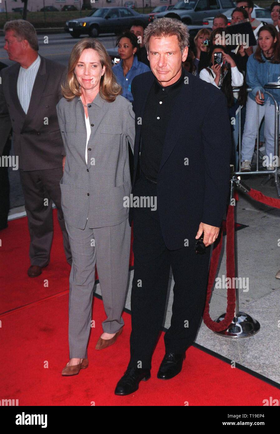 LOS ANGELES, CA - June 8, 1998: Actor HARRISON FORD & wife MELISSA ...