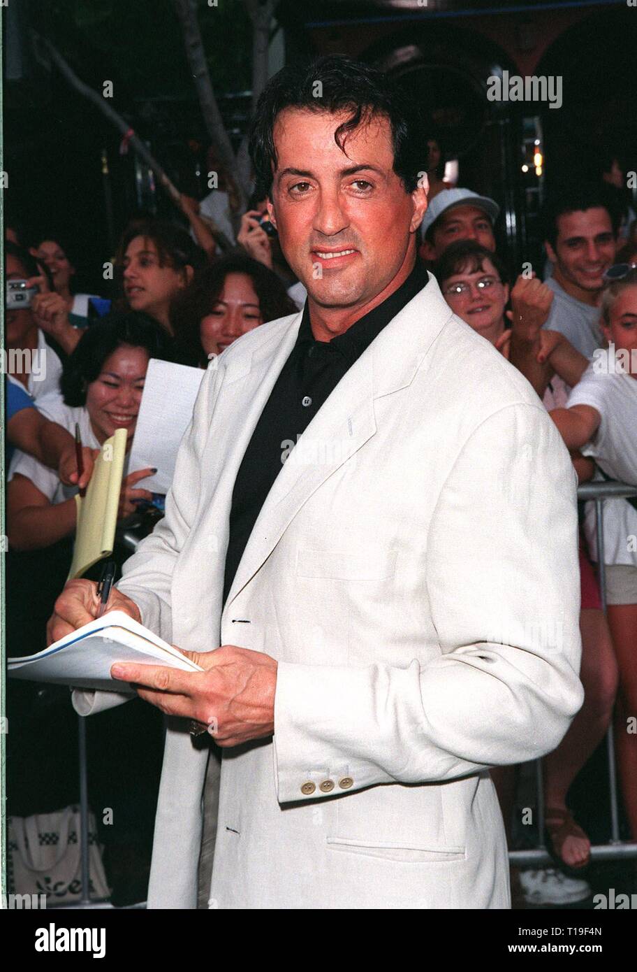 LOS ANGELES, CA - July 21, 1998: Actor SYLVESTER STALLONE at the world ...