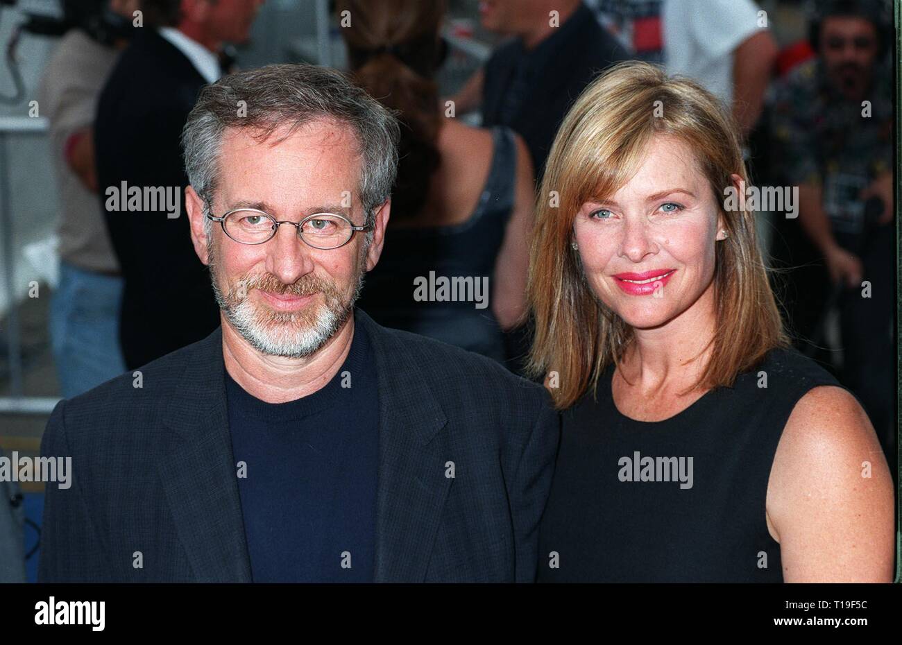 LOS ANGELES, CA - July 21, 1998: Director STEVEN SPIELBERG & actress ...