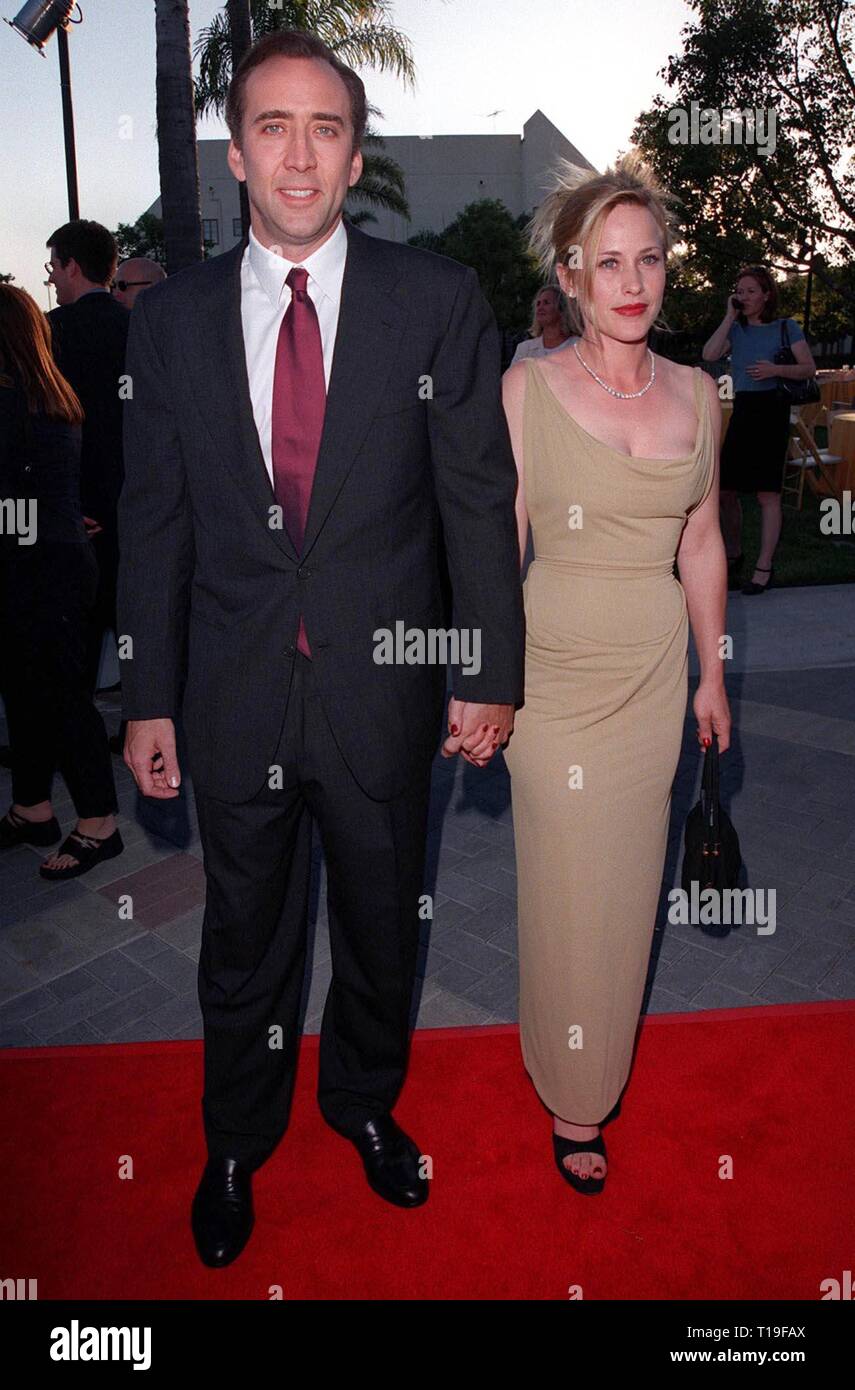 LOS ANGELES, CA - July 30, 1998: Actor NICOLAS CAGE & actress wife ...