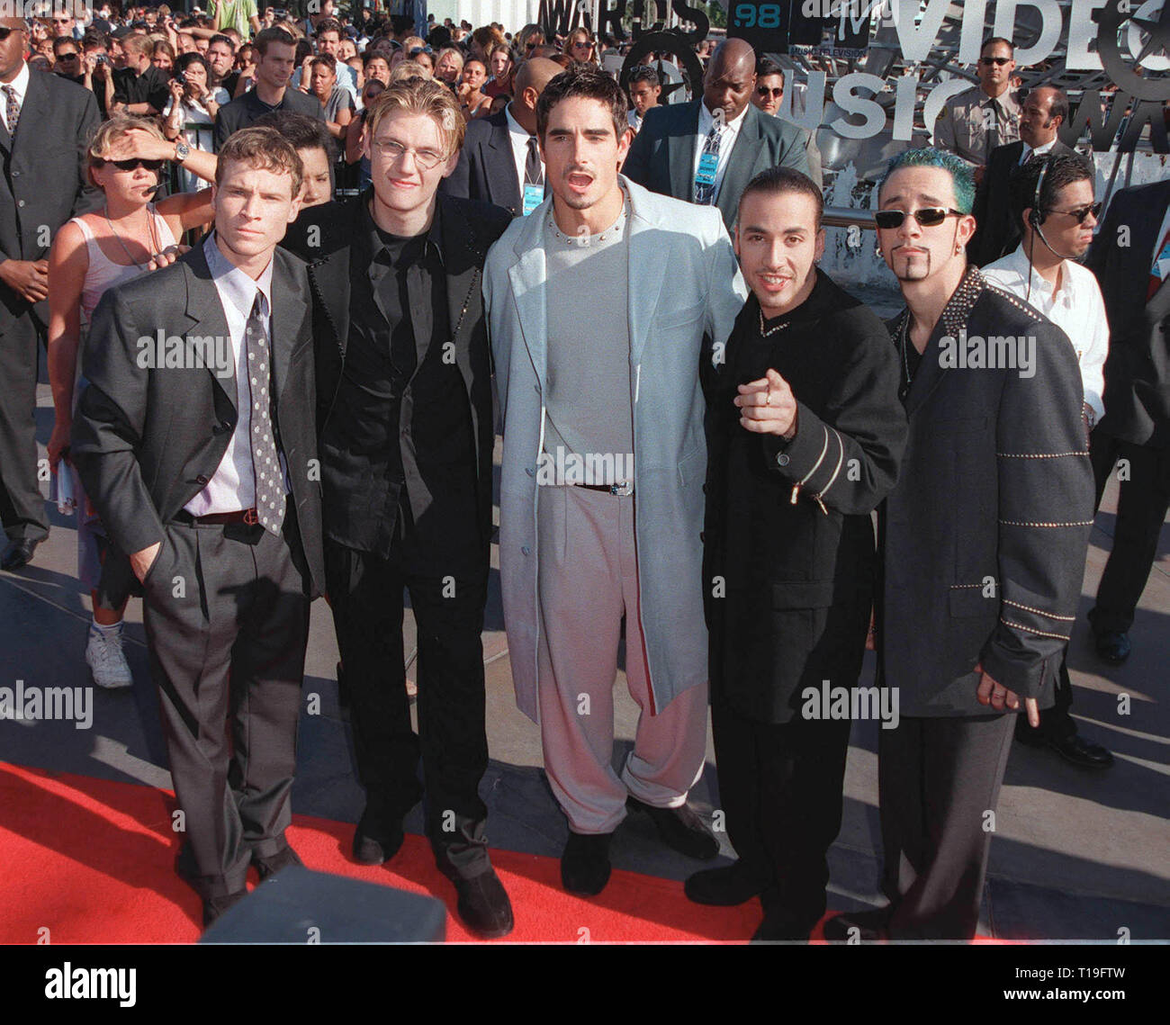 LOS ANGELES, CA - September 11, 1998: Pop group BACK STREET BOYS at the ...