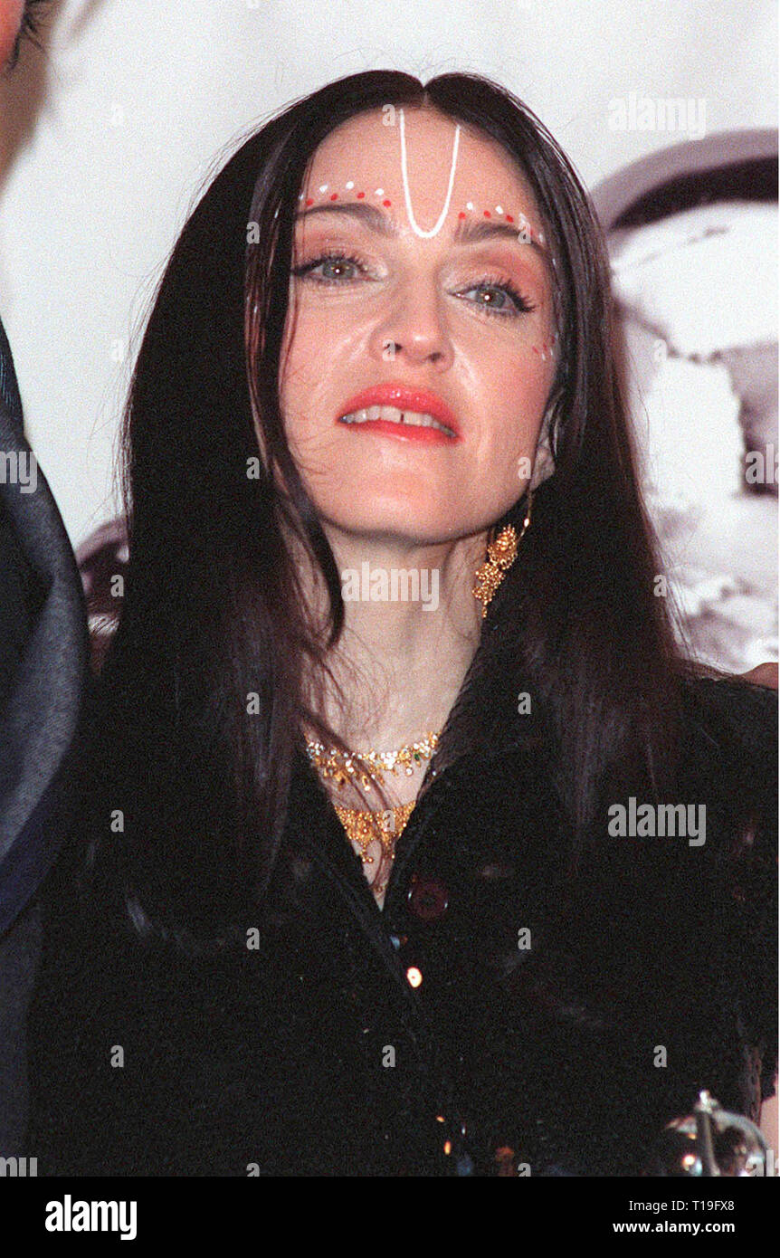 LOS ANGELES, CA - September 10, 1998: Pop star MADONNA at the MTV Video ...