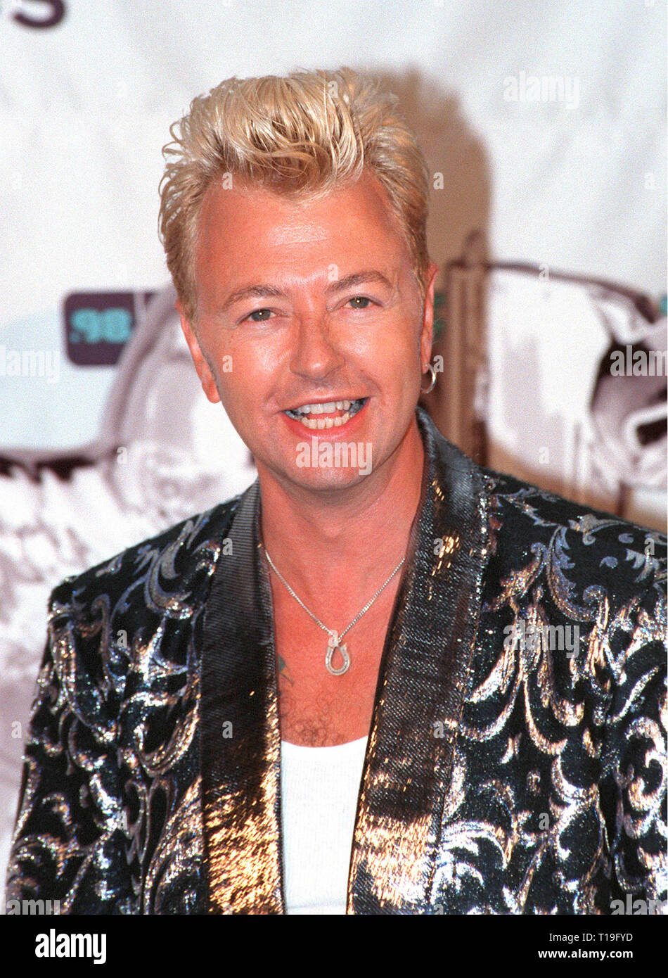 LOS ANGELES, CA - September 11, 1998: BRIAN SETZER at the MTV Video ...