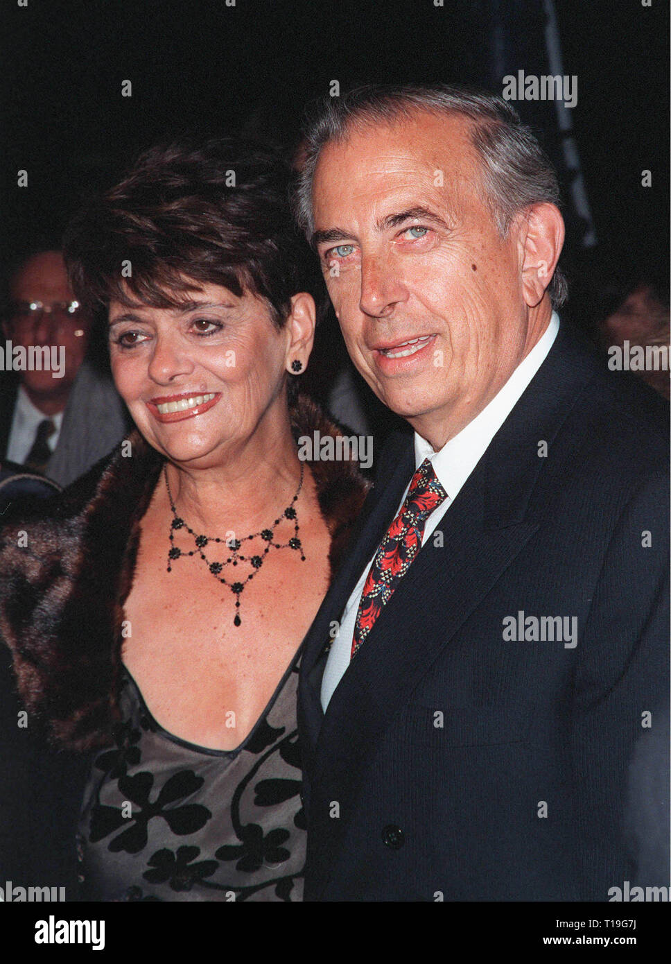 LOS ANGELES, CA - September 24, 1998: MGM Chairman FRANK MANCUSO & wife ...