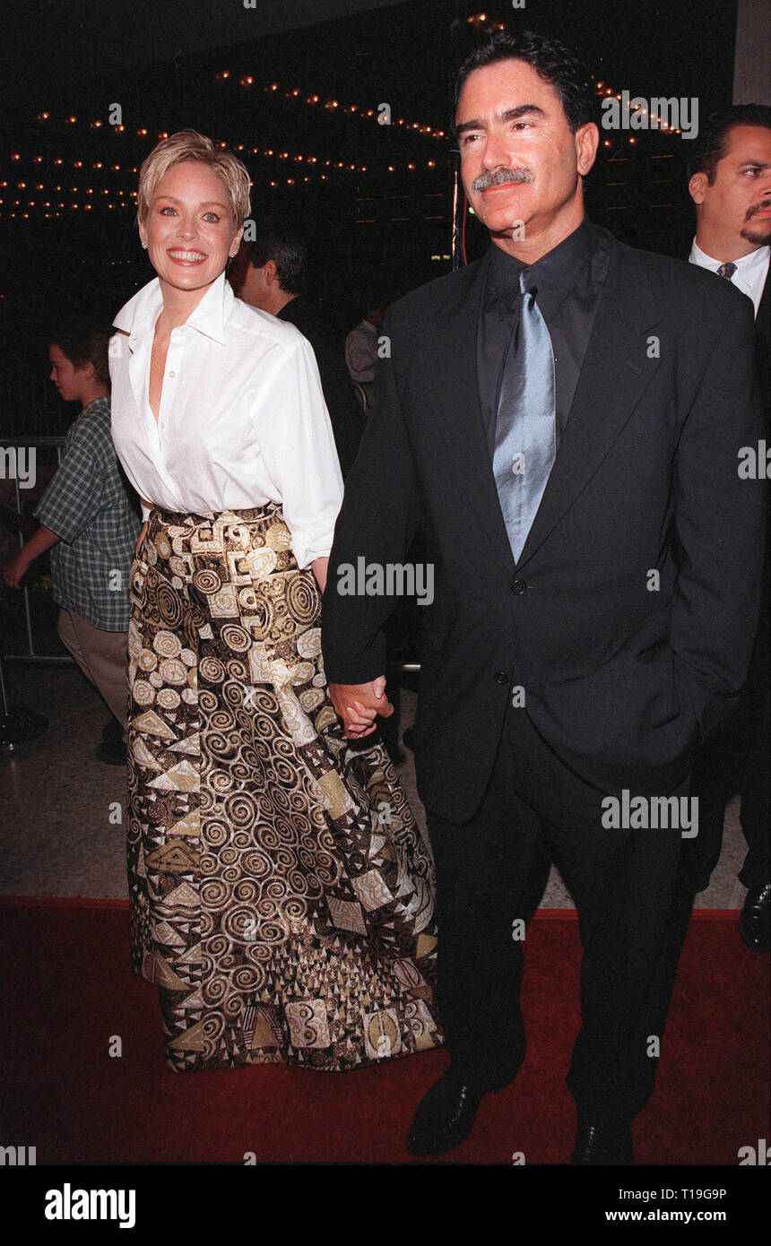 LOS ANGELES, CA - October 7, 1998: Actress SHARON STONE & husband PHIL ...