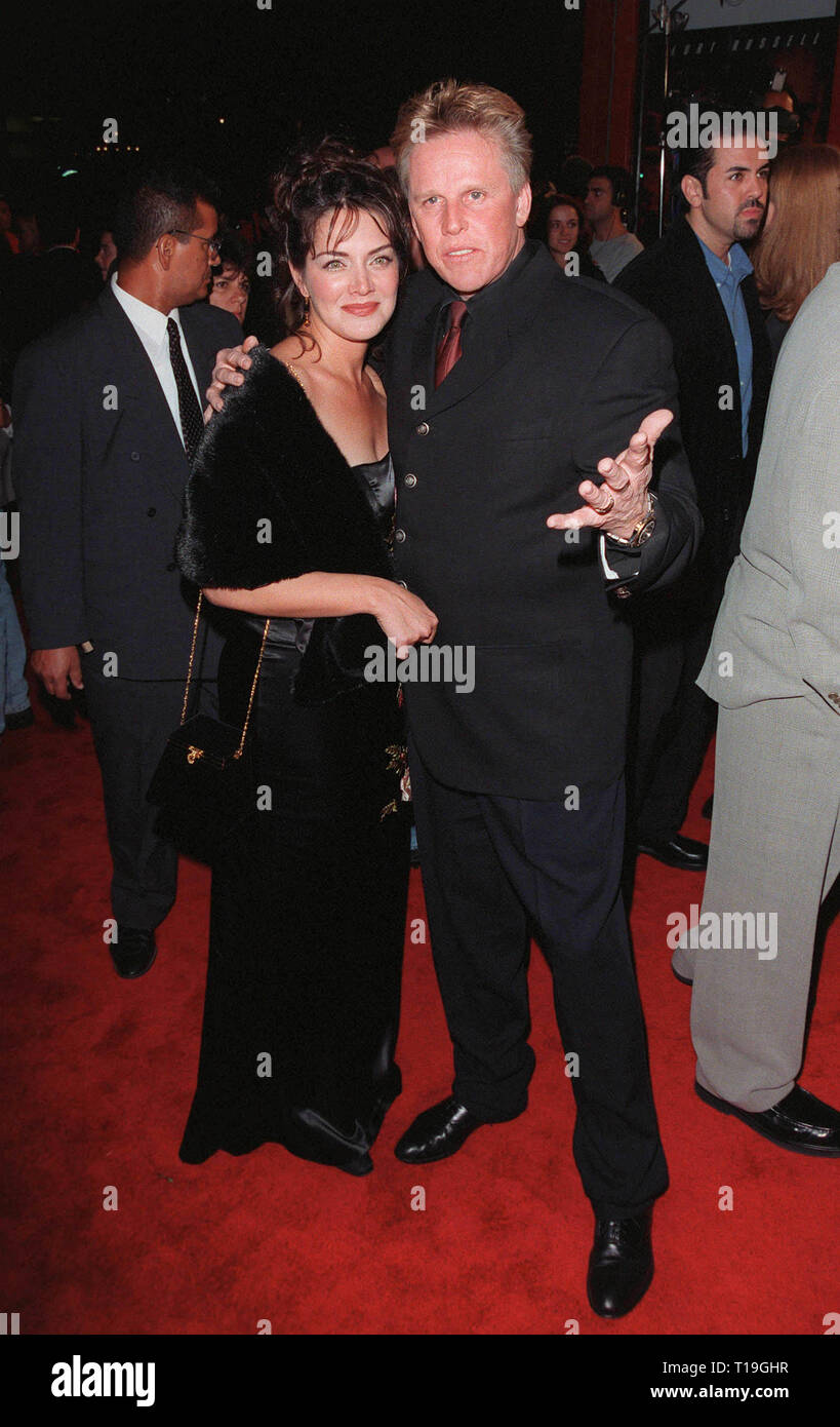 LOS ANGELES, CA - October 21, 1998: Actor GARY BUSEY & wife at the ...